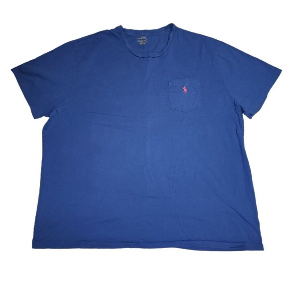 Ralph Lauren | Shirts | Polo Ralph Lauren Shirt Mens 2xb Big Pocket T Shirt Crewneck Short ...